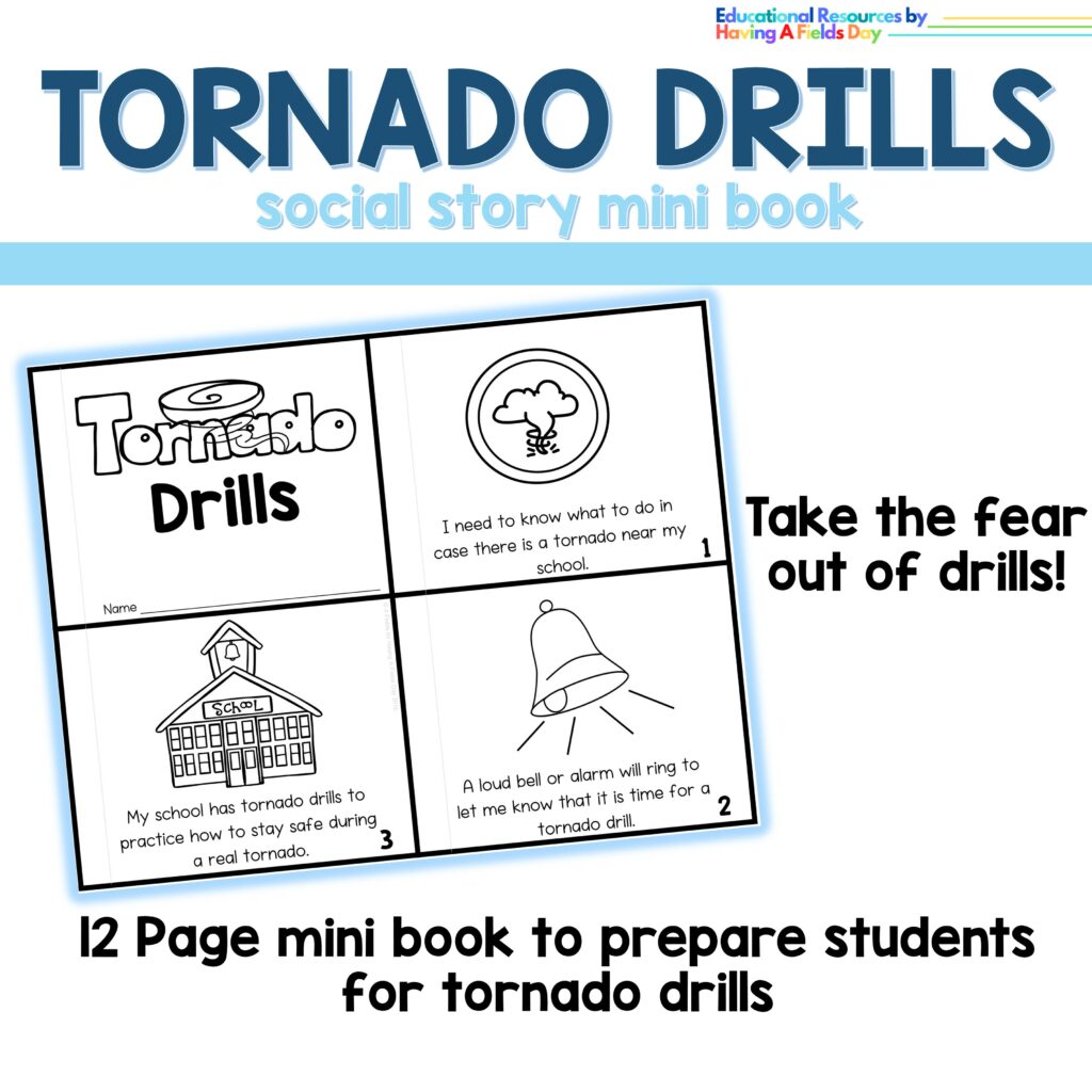 Tornado Drill Social Narrative Mini Book Set | Made By Teachers