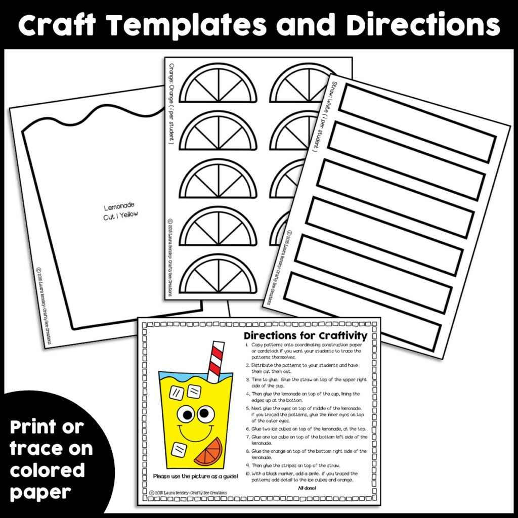 Lemonade Craft | Summer Craft | How to Make Lemonade | Beach Day ...