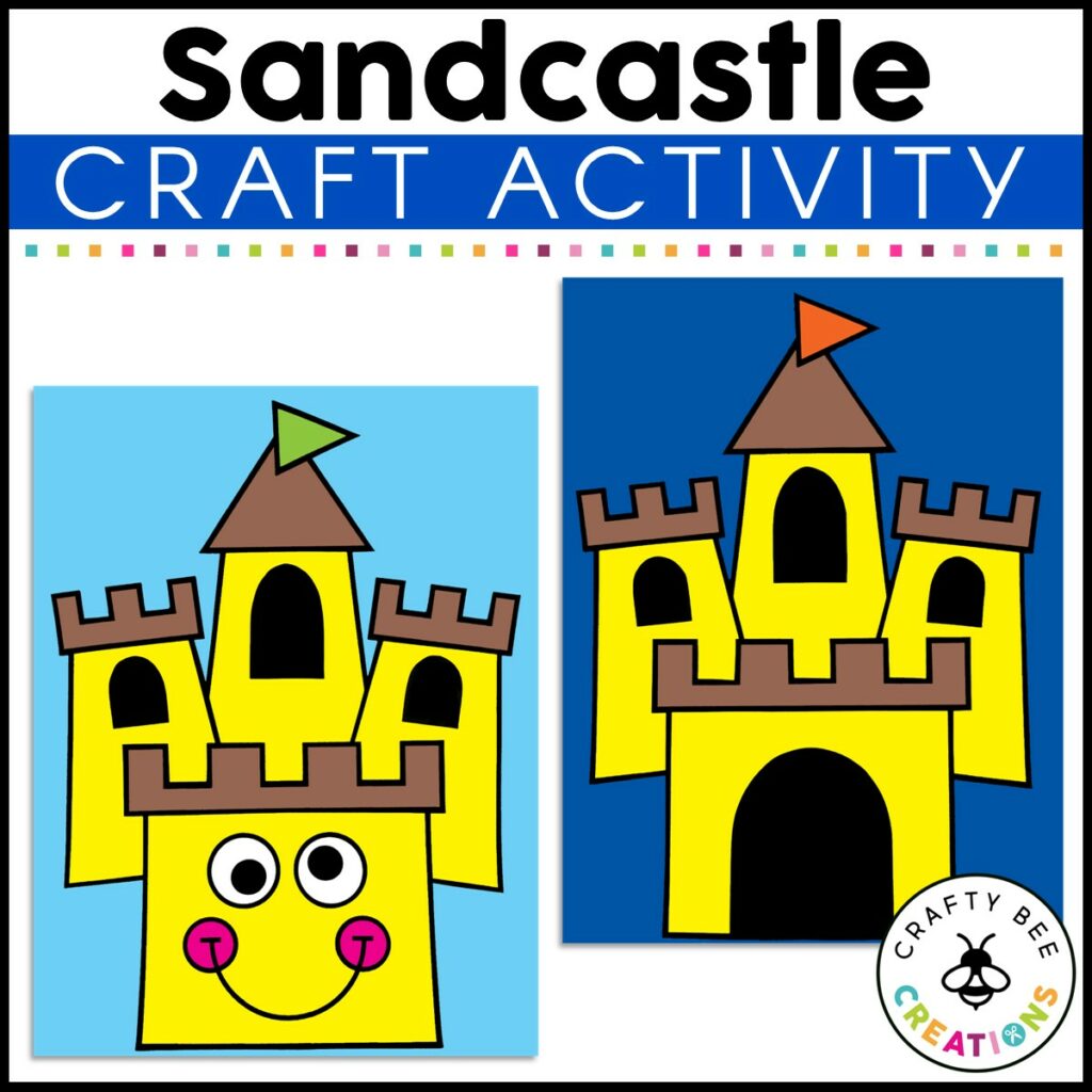 Sandcastle Craft | End of the Year | Summer Activities | Beach Day ...