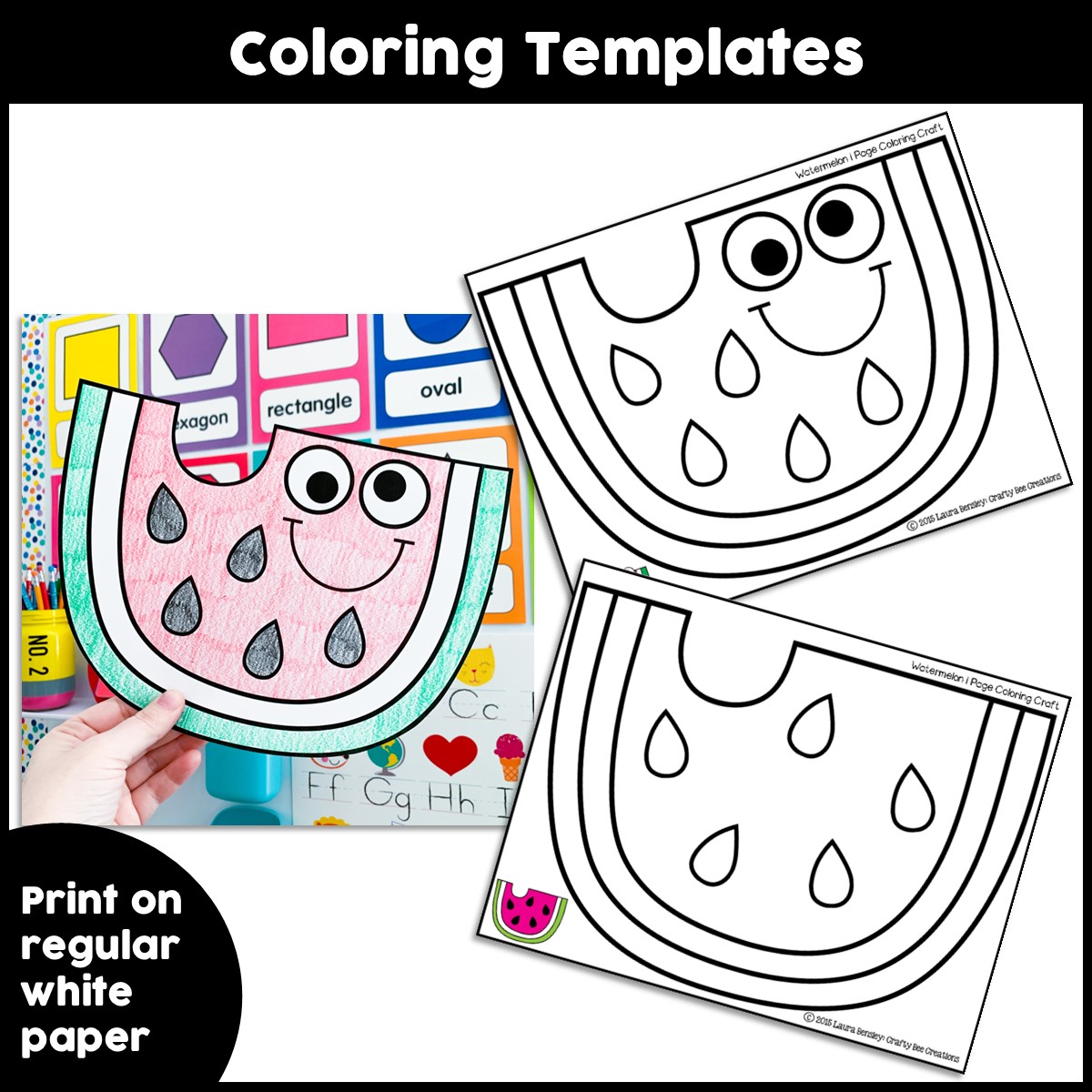 Watermelon Name Craft | End of the Year | Summer Activities | Beach Day ...