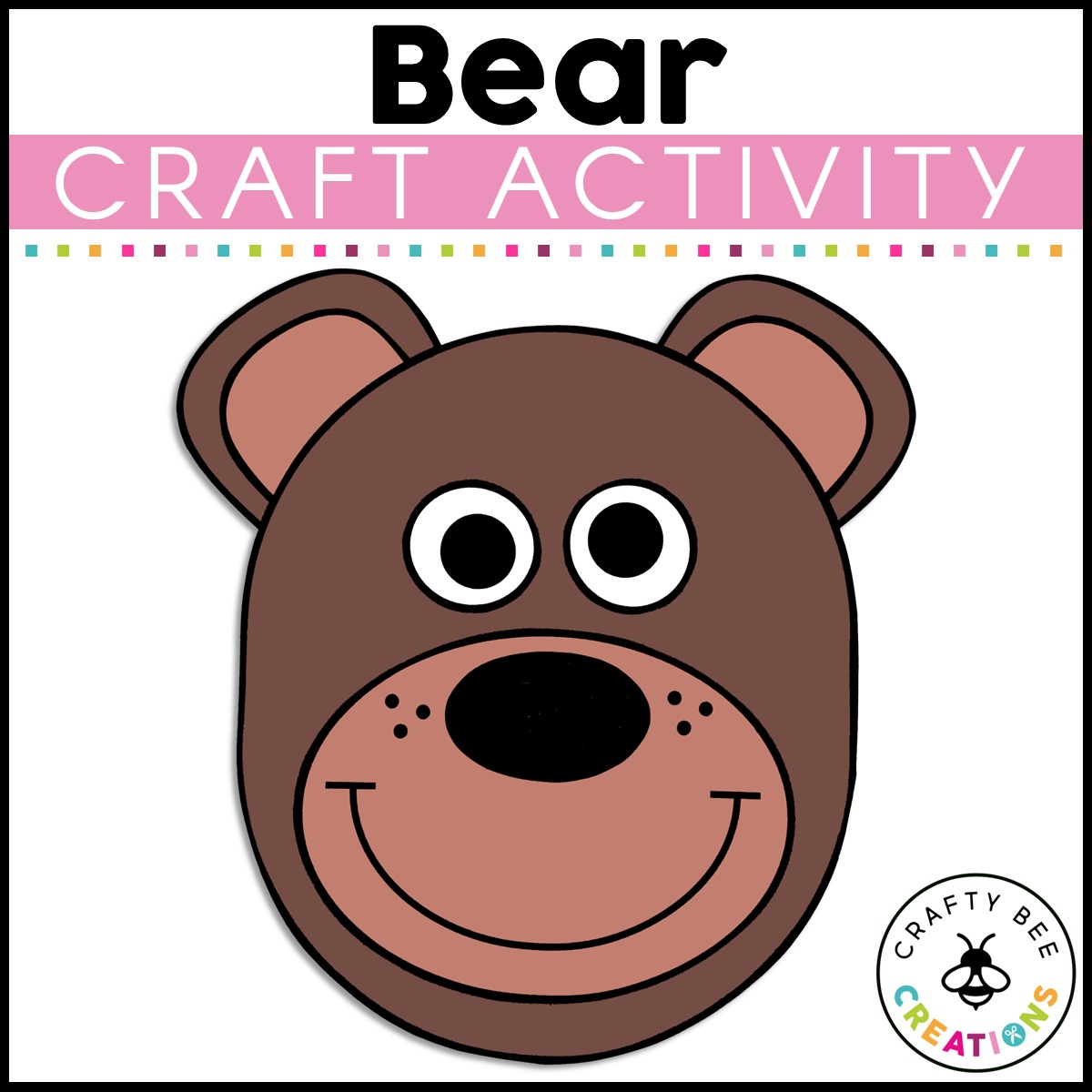 Bear Craft | Camping Activity | Camping Theme Activities | Forest ...