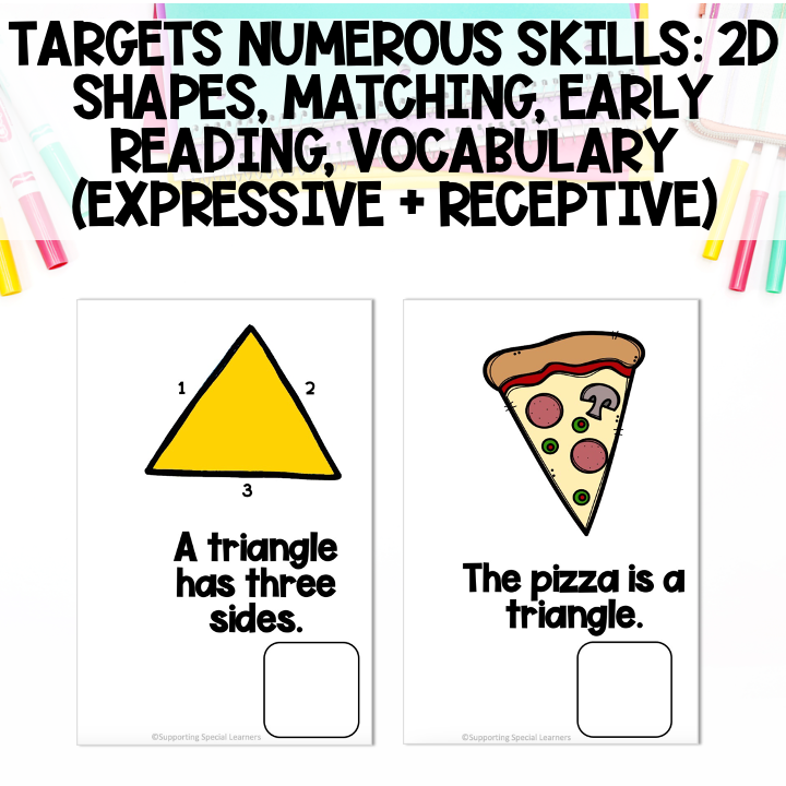 2D Shapes - Adapted Books | Made By Teachers