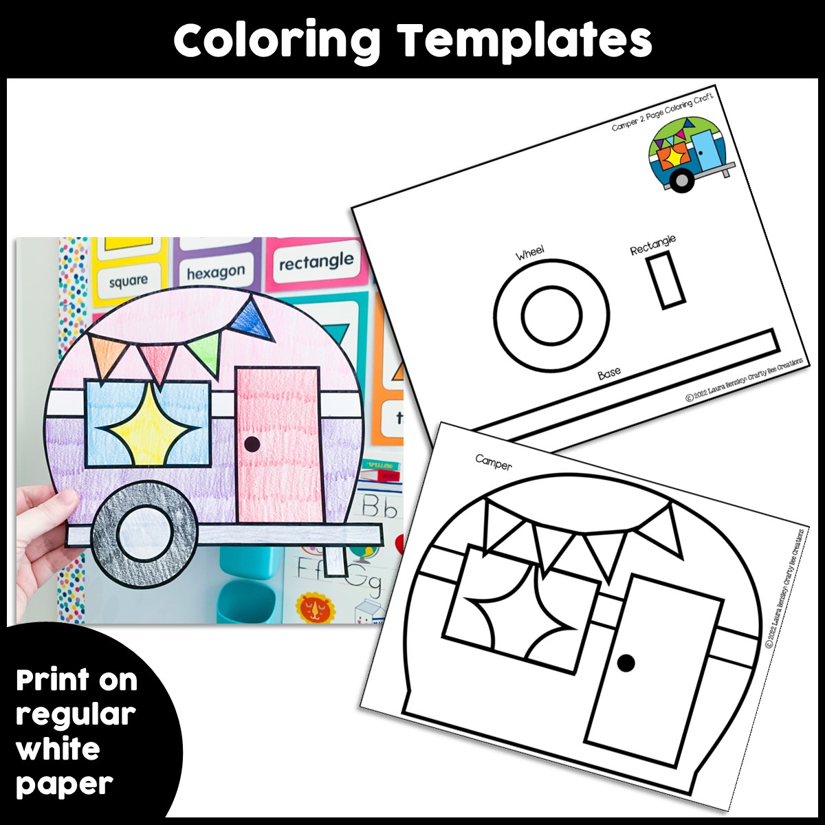 Camper Craft | Camping Craft Activity | Camping Theme Activities ...