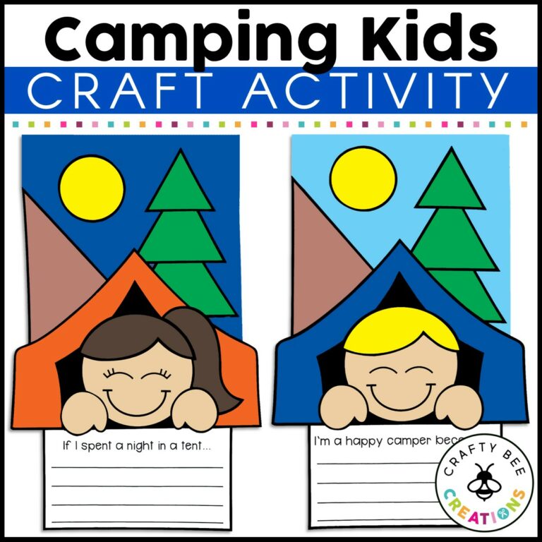 Camping Kids | Tent Craft | Camping Theme Day Activities | Summer ...