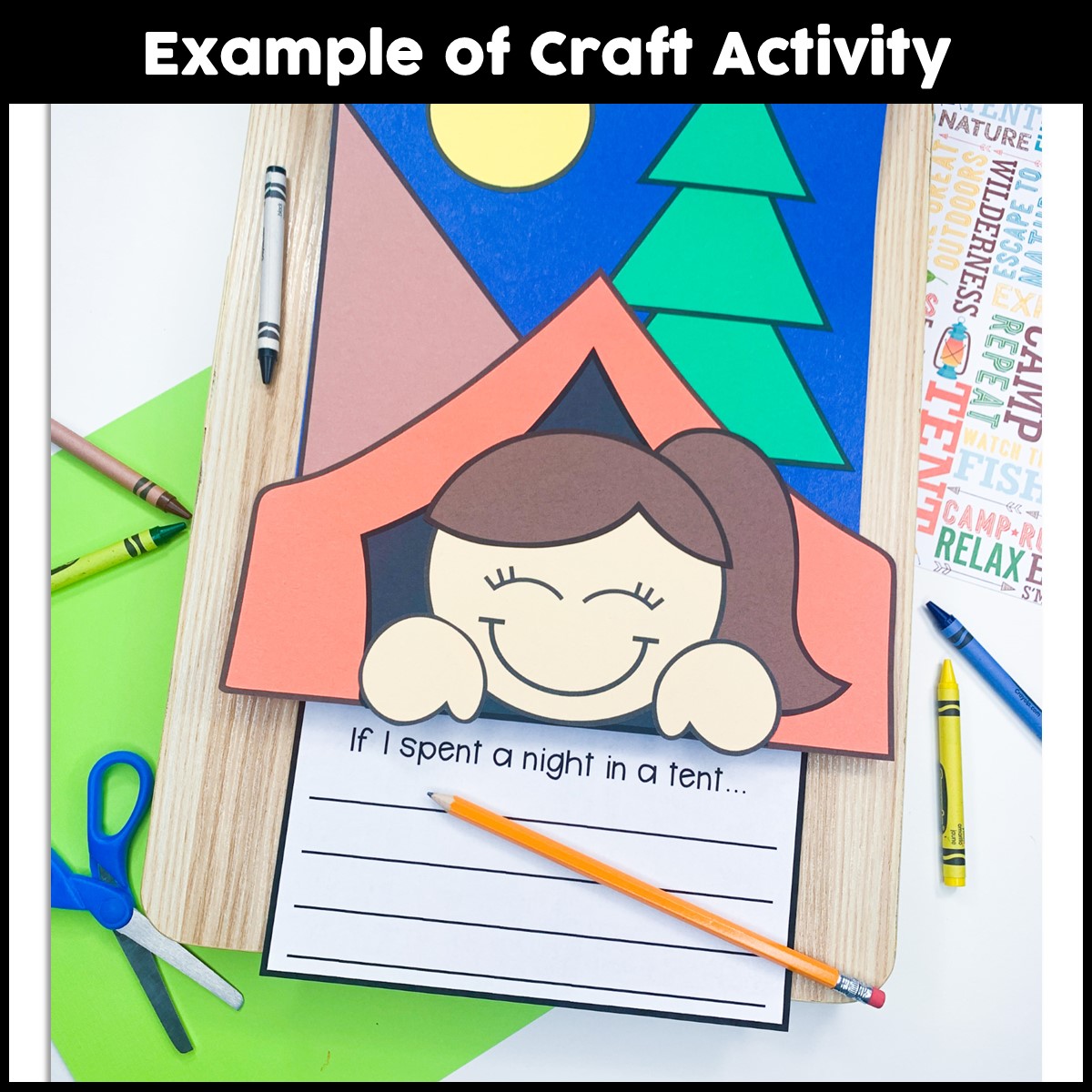 Camping Kids | Tent Craft | Camping Theme Day Activities | Summer ...
