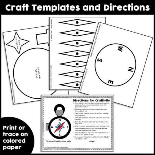 Compass Craft | Camping Craft Activity | Camping Theme Activities ...