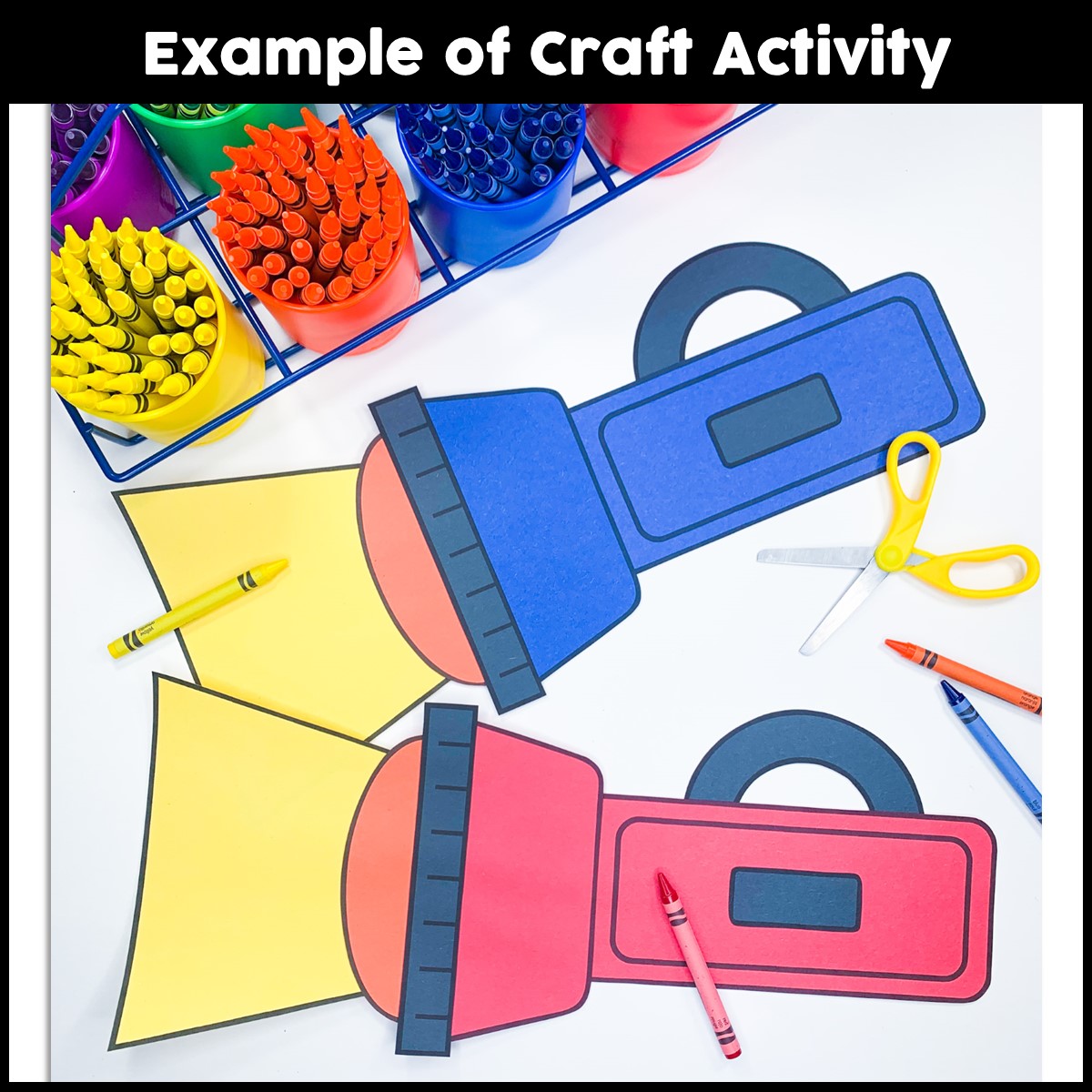 Flashlight Craft | Camping Craft Activity | Camping Theme Activities ...