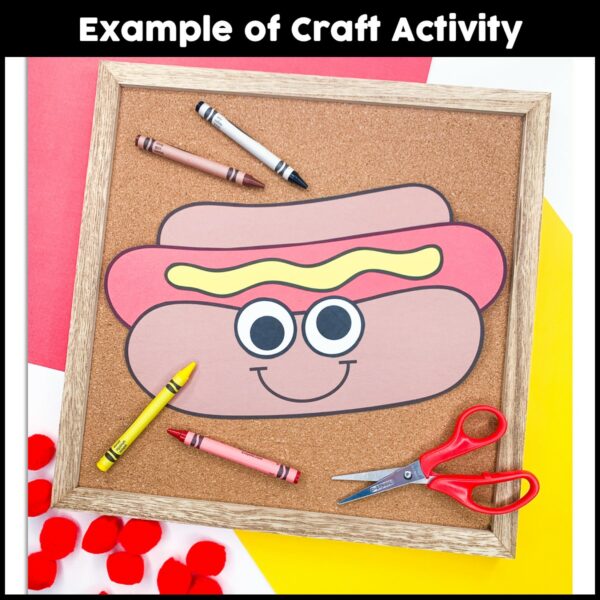 Hot Dog Craft | Camping Activities | Food Craft | Picnic | Junk Food ...