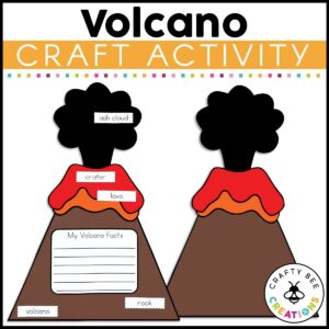 Volcano Craft | Natural Disaster Activity | Landforms | Volcano Writing ...