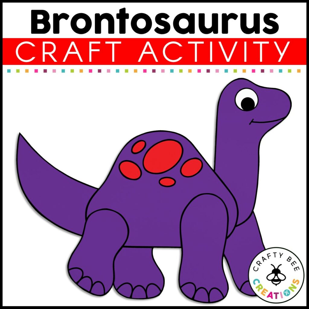 Dinosaur Craft | Brontosaurus Craft | Prehistoric Activities | Dinosaur ...