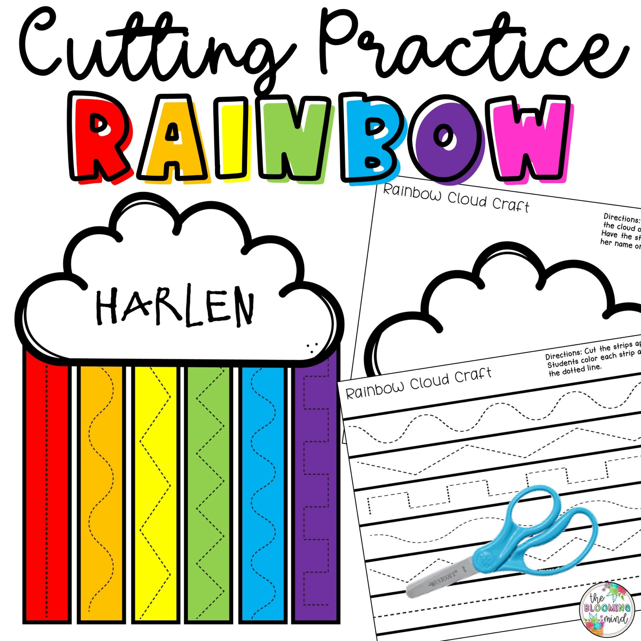 Cutting Practice Rainbow Craft | Made By Teachers