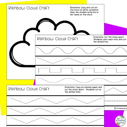 Cutting Practice Rainbow Craft | Made By Teachers