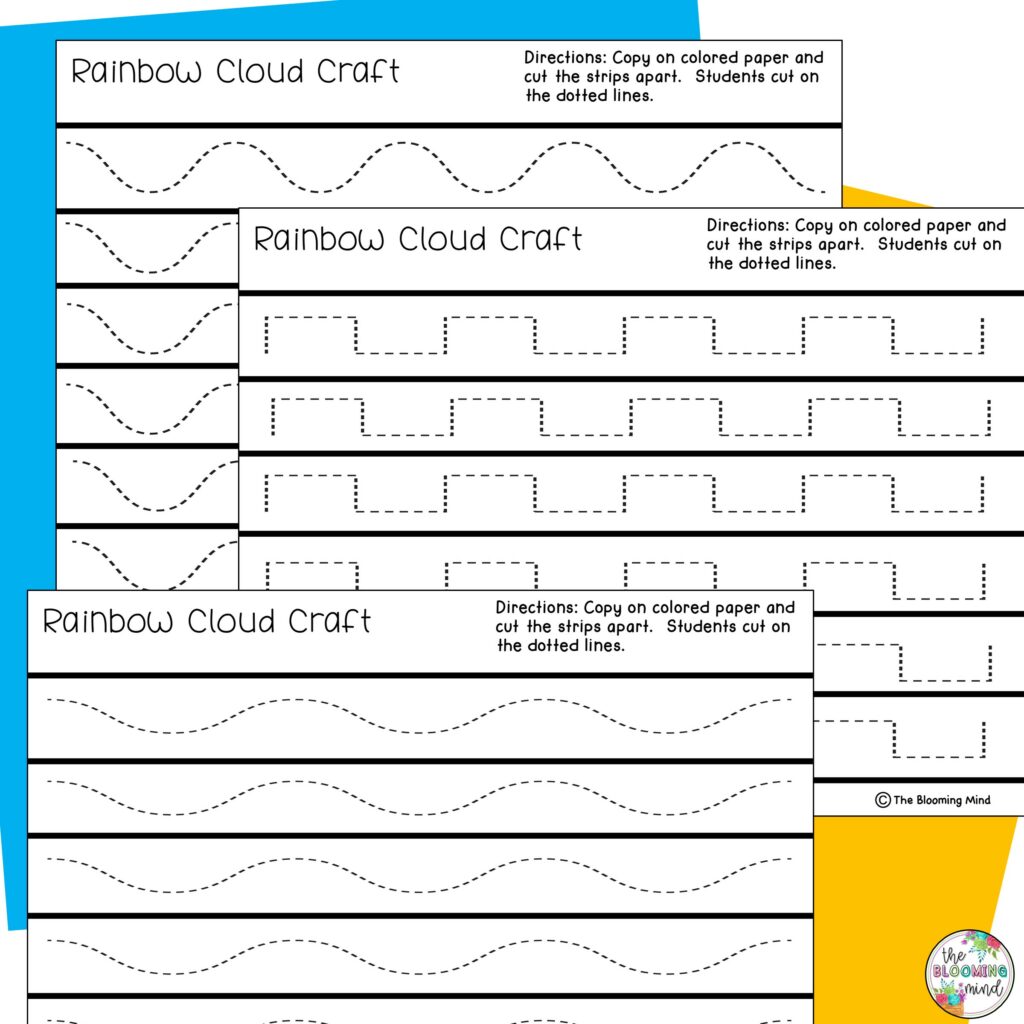 Cutting Practice Rainbow Craft | Made By Teachers