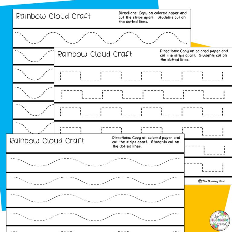 Cutting Practice Rainbow Craft | Made By Teachers