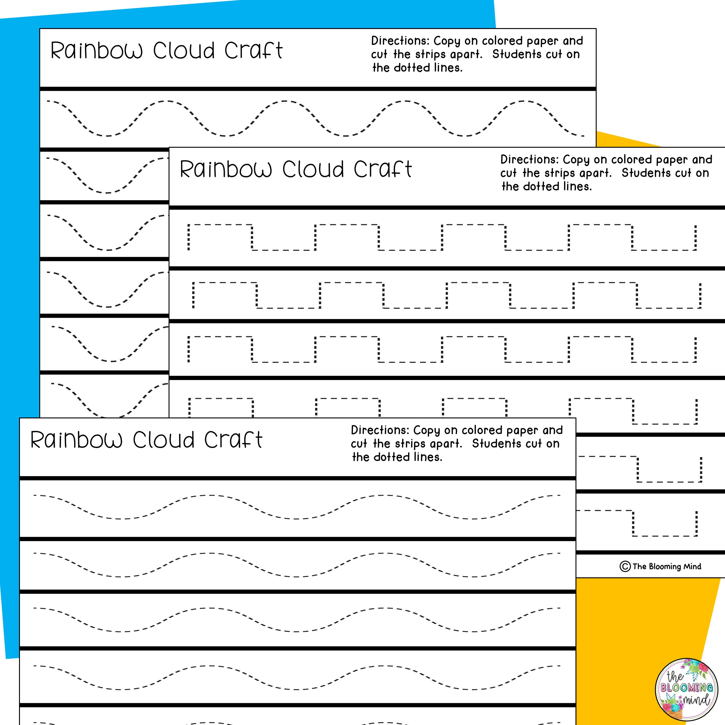 Cutting Practice Rainbow Craft | Made By Teachers