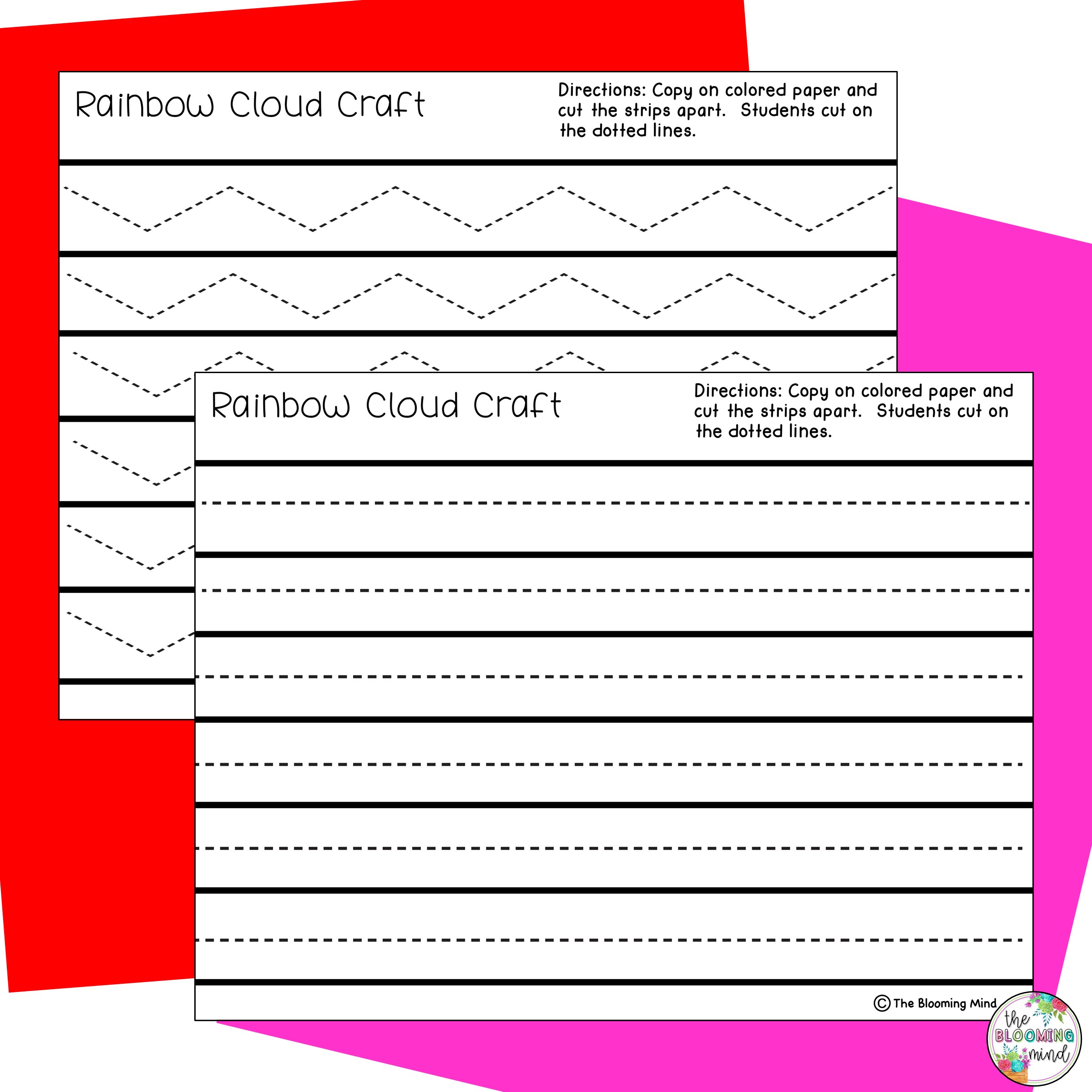 Cutting Practice Rainbow Craft | Made By Teachers