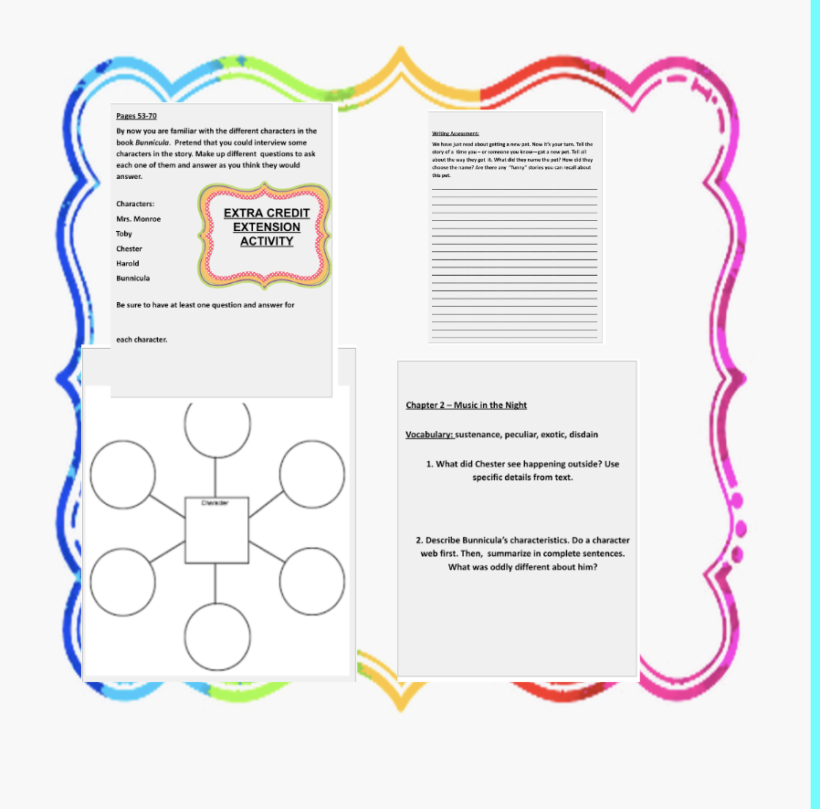 BUNNICULA READING LESSONS & EXTENSION ACTIVITIES | Made By Teachers