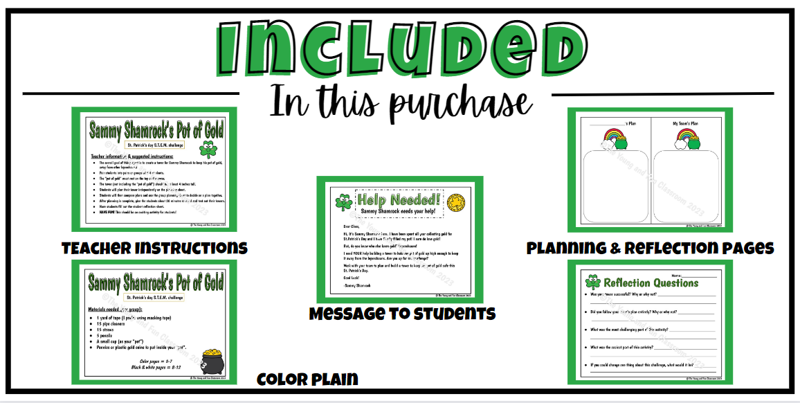 St. Patrick's Day STEM Design Challenge | Made By Teachers