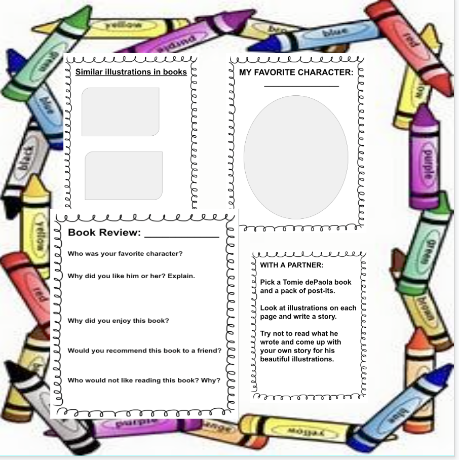 TOMIE dePAOLA AUTHOR STUDY | Made By Teachers