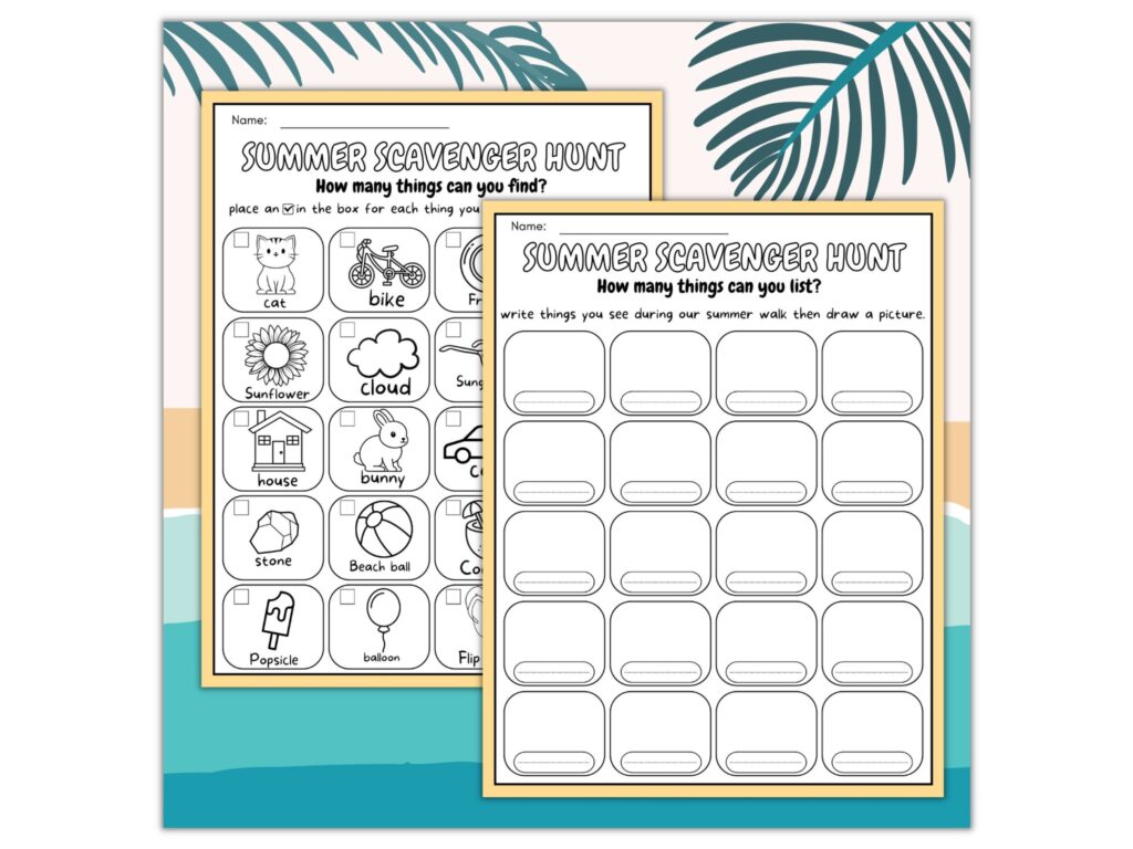 summer Scavenger Hunt and Nature Walk: Discover the Magic of the Season ...