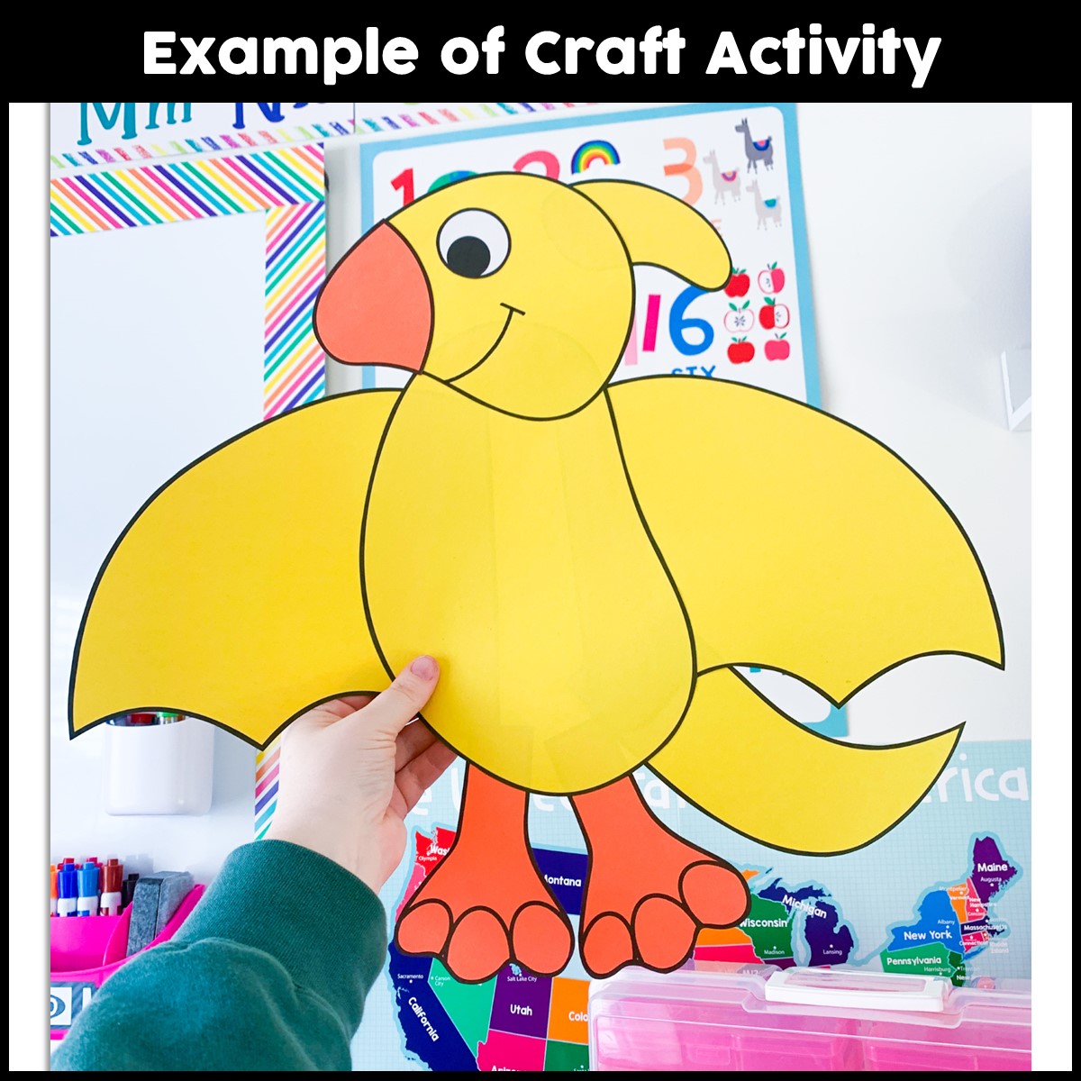 Dinosaur Craft | Pterodactyl Craft | Prehistoric Activities | Dinosaur ...
