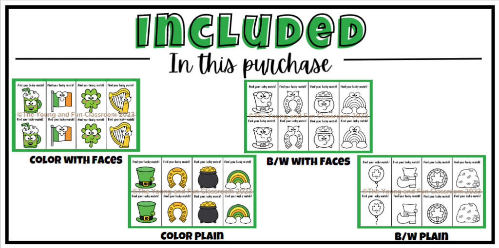 Partner Matching Cards- St. Patrick's Day | Made By Teachers