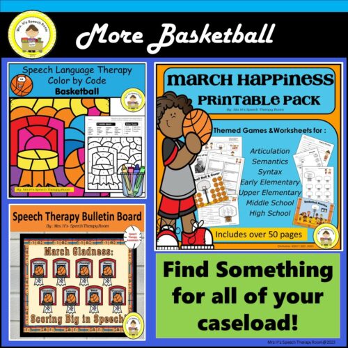 Basketball Speech Therapy Articulation Activity | Made By Teachers