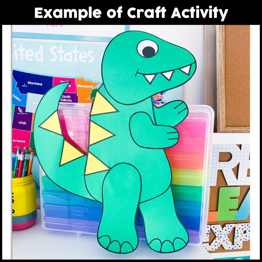 Dinosaur Craft | Tyrannosaurus Rex Craft | Prehistoric Activities | T ...