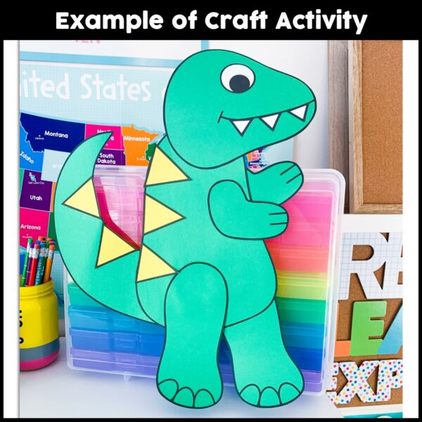 Dinosaur Craft | Tyrannosaurus Rex Craft | Prehistoric Activities | T ...