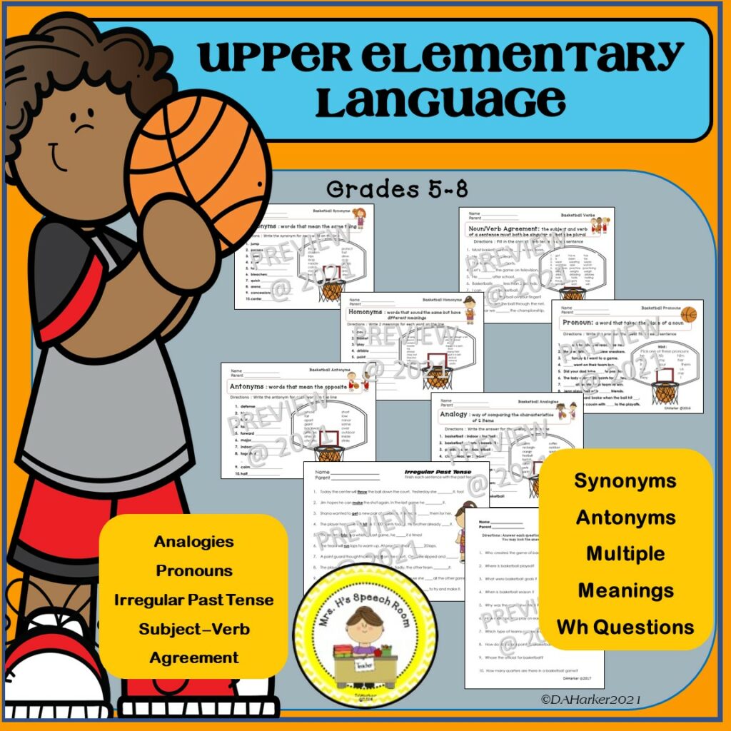 March Basketball Speech Therapy Bundle | Made By Teachers