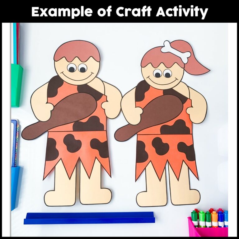 Caveman Craft | Caveman Kids Craft | Prehistoric Activities | Dinosaur ...