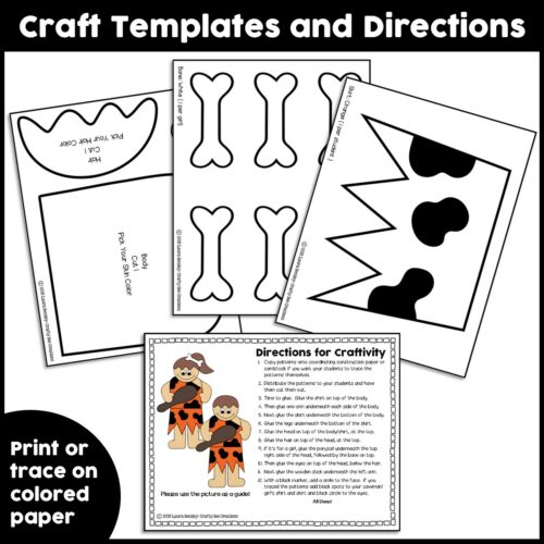 Caveman Craft | Caveman Kids Craft | Prehistoric Activities | Dinosaur ...