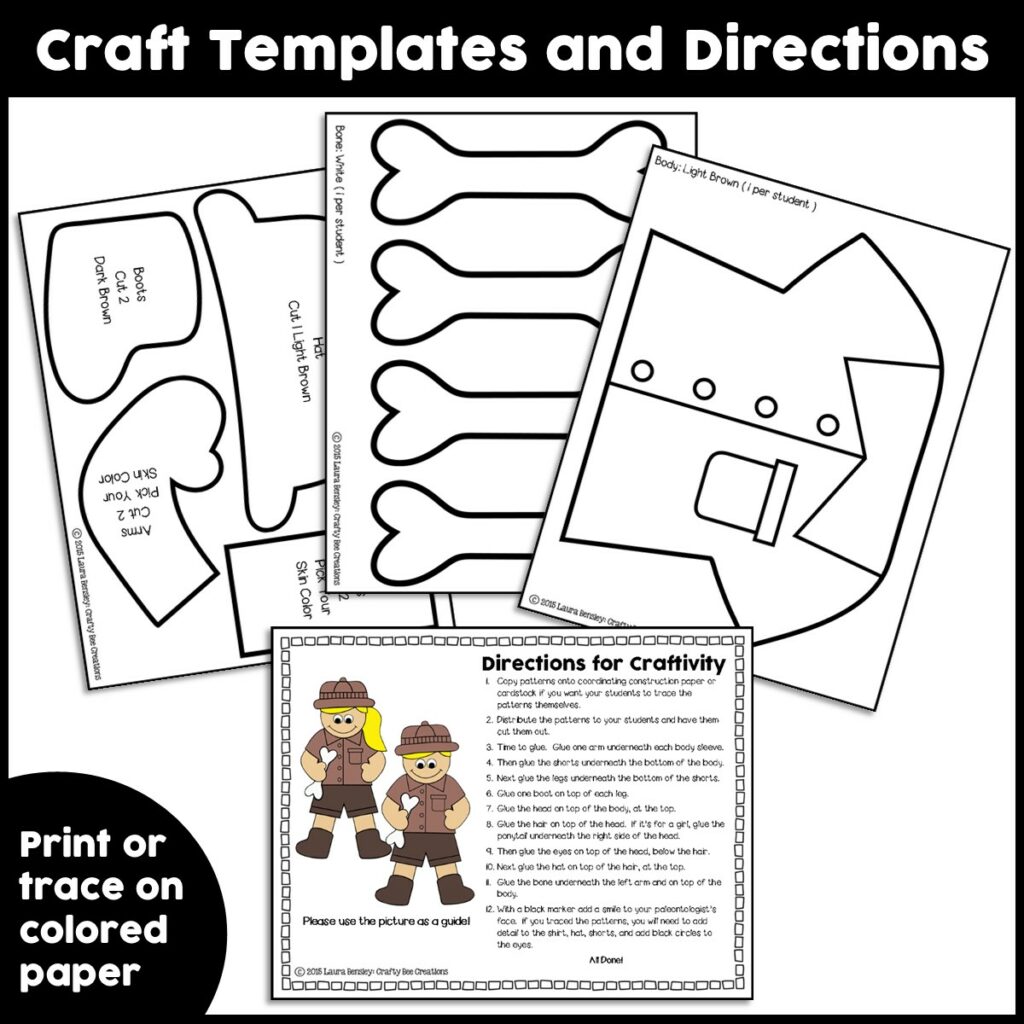 Paleontologist Craft | Paleontology | Paleontologist Kids | Dinosaur ...