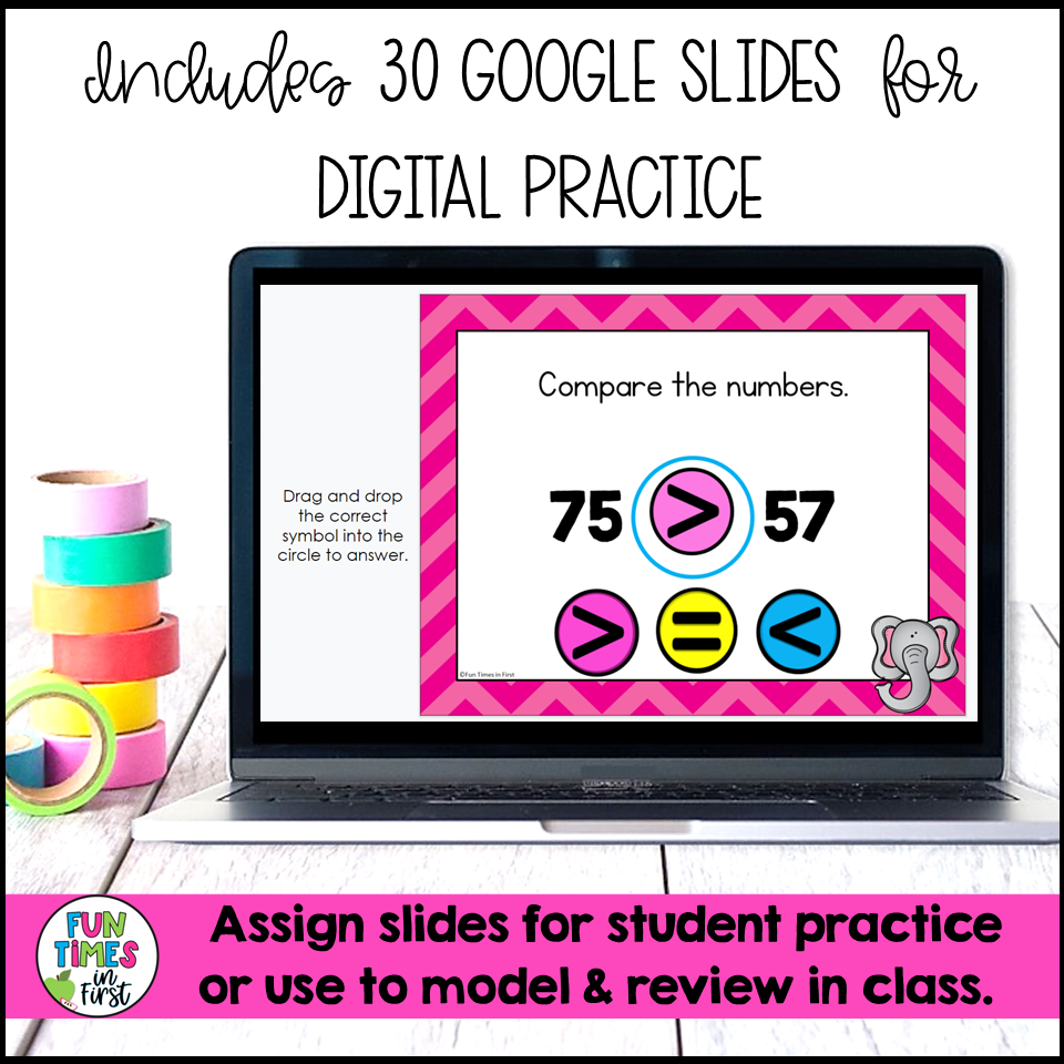 Comparing Numbers Math Task Cards: Greater Than Less Than Equal To ...