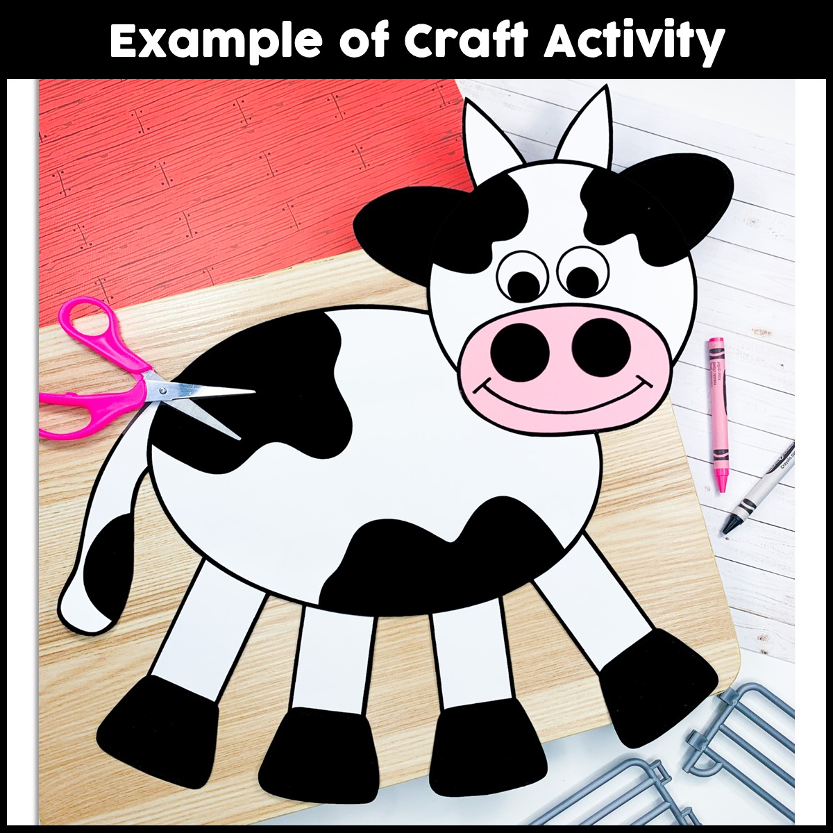 Cow Craft | Farm Animal Activity | Click Clack Moo Cows That Type ...