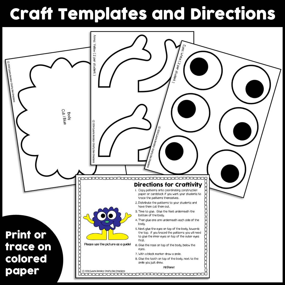 Monster Craft | Halloween Craft | Alien | Space Craft Activity ...