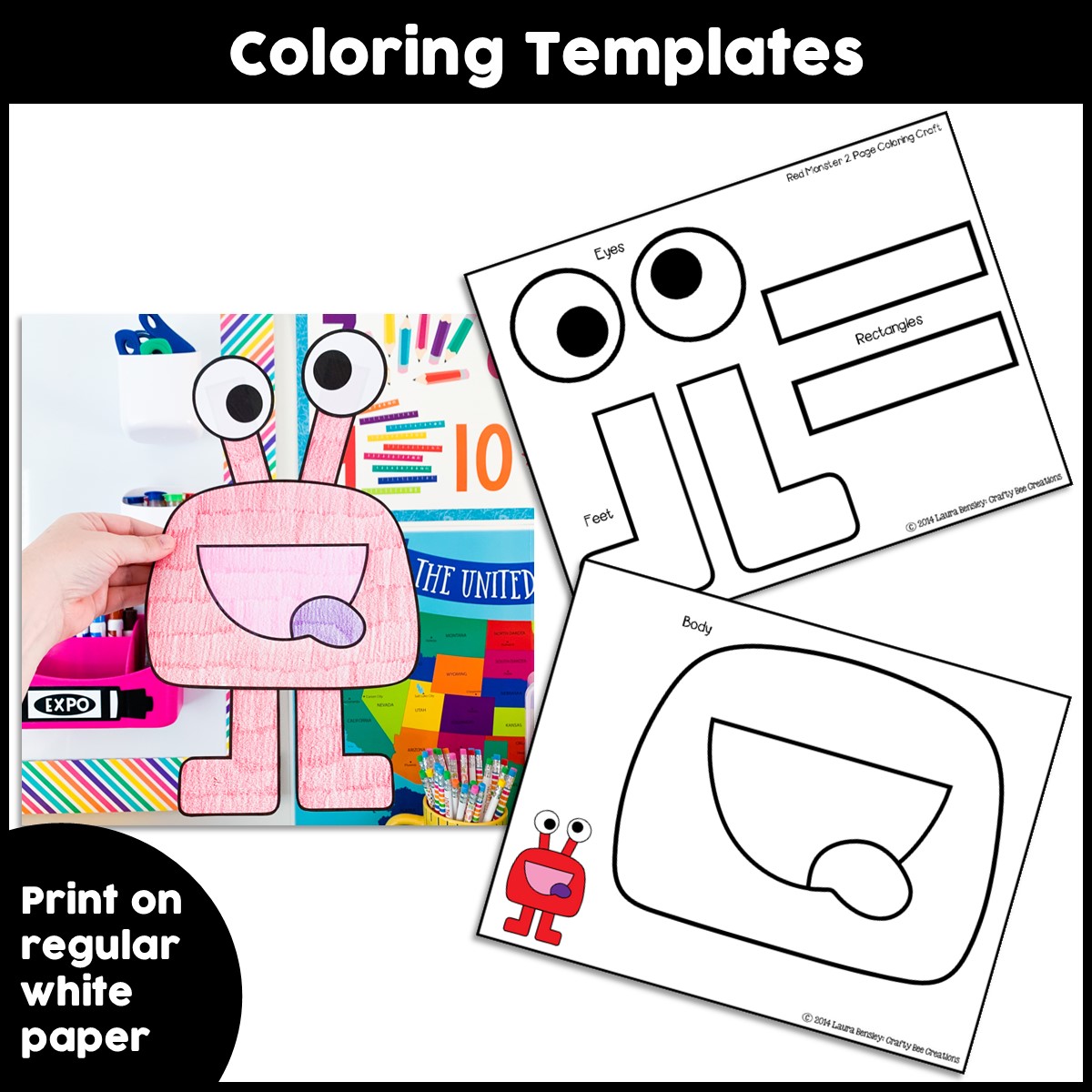 Monster Craft | Halloween Craft | Alien | Space Craft Activity ...