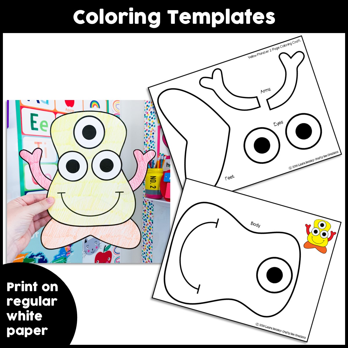 Monster Craft | Halloween Craft | Alien | Space Craft Activity ...