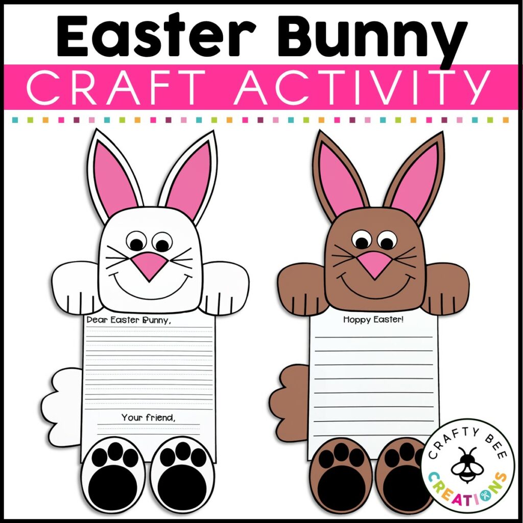 Easter Bunny Craft | Spring Activities | Easter Writing Activity ...