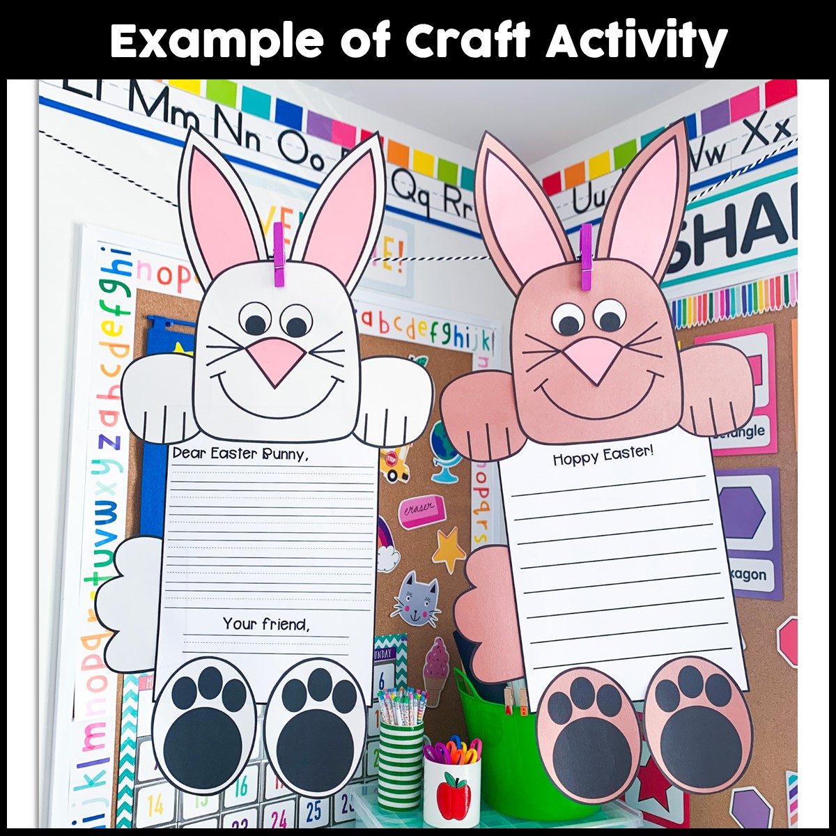 Easter Bunny Craft | Spring Activities | Easter Writing Activity ...