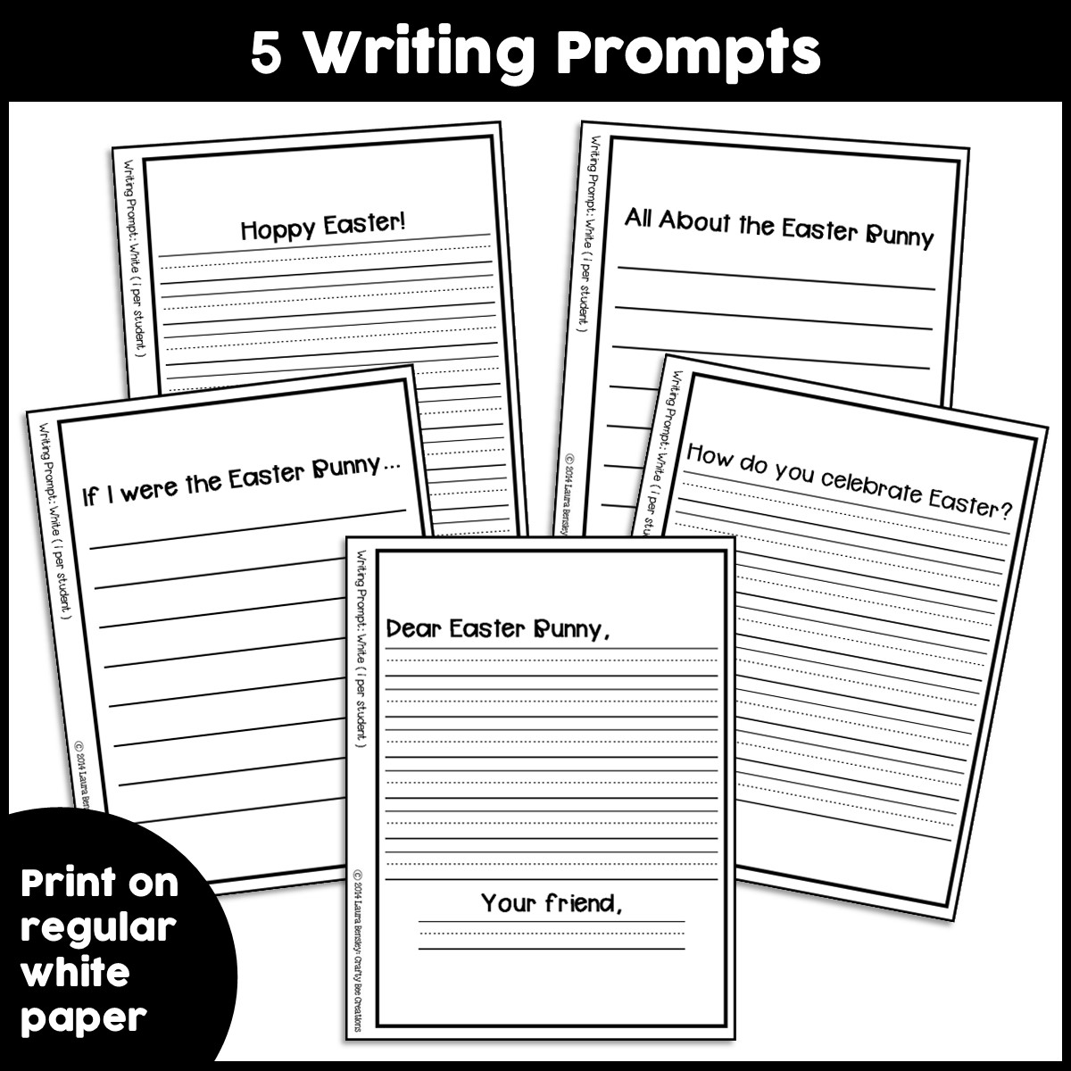 Easter Bunny Craft | Spring Activities | Easter Writing Activity ...