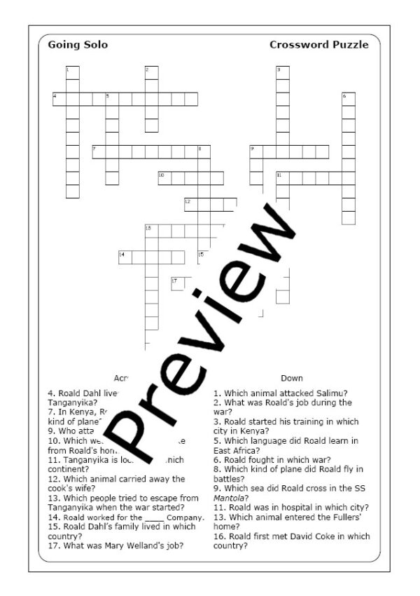 Roald Dahl "Going Solo" worksheets | Made By Teachers