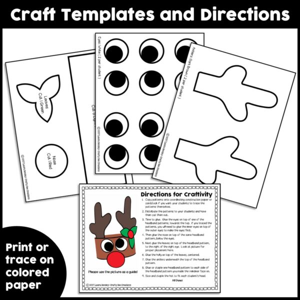 Reindeer Hat Craft | Christmas Craft | Winter Craft | Reindeer Hat ...