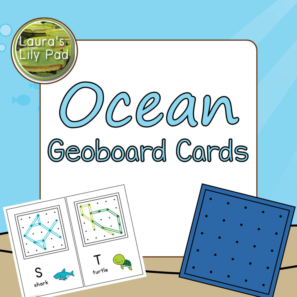 Ocean Animal Geoboard Cards | Made By Teachers