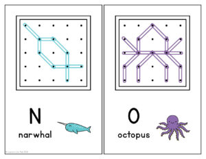 Ocean Animal Geoboard Cards | Made By Teachers