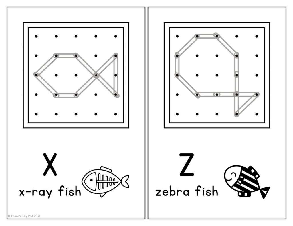 Ocean Animal Geoboard Cards | Made By Teachers