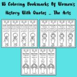 Women's History Month Coloring Bookmarks | Women’s History – The Arts ...