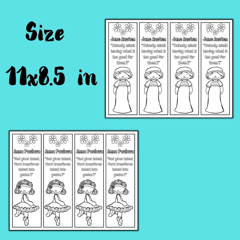 Women's History Month Coloring Bookmarks | Women’s History – The Arts ...