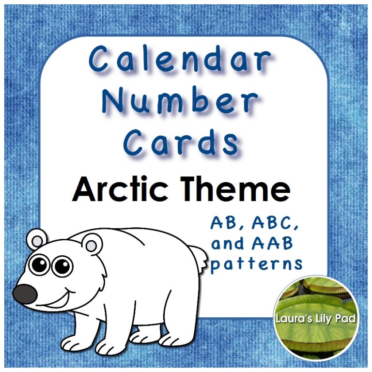 Calendar Number Cards Arctic Theme | Made By Teachers