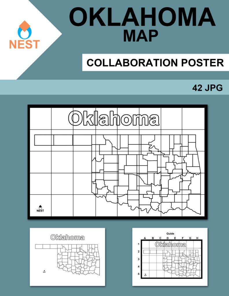 Oklahoma Map Collaboration Poster | Made By Teachers